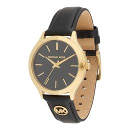 Michael Michael Kors Uhr 'SLIM RUNWAY' Damen Gr&ouml;&szlig;e One Size gold / schwarz