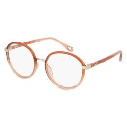 Chlo&eacute; Chlo&eacute; CH0033O Brille Unisex | Fassung: Vollrand, Rund, Schwarz Orange