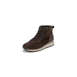 Peter Hahn Gabor - Schn&uuml;r-Stiefelette, braun, Gr. 35 - Leder