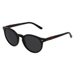 Polo by Ralph Lauren PH4151 | Herren-Sonnenbrille | Fassung: Vollrand, Panto, Acetat, Schwarz | Glasfarbe: Grau