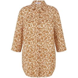 Emilia Lay - Long-Bluse mit 3/4-Arm, beige, Gr. 52 / XXL