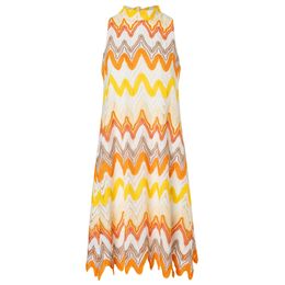 ana alcazar Kleid 'Zitola' Damen Gr&ouml;&szlig;e XL braun / gelb / orange / wei&szlig;