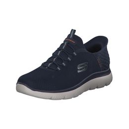 Skechers Slippers male size 44 Navy / Light grey / Orange