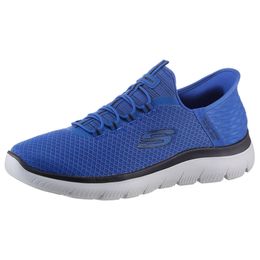 Skechers Slippers male size 43 Royal blue