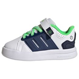 adidas Sportswear Sneaker 'Lightorama Court' Jungen Gr&ouml;&szlig;e 24 navy / neongr&uuml;n / wei&szlig;