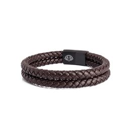 Akitsune Armband 'Simplicitas' Herren Gr&ouml;&szlig;e 18 cm braun