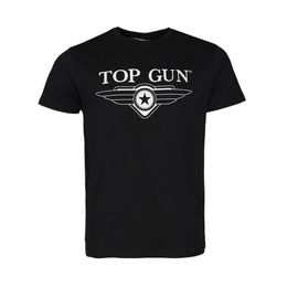 Top Gun T-Shirt 'TG25022' Herren Gr&ouml;&szlig;e M schwarz / wei&szlig;