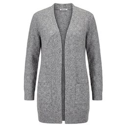 Peter Hahn - Strickmantel, grau, Gr. 48 / XL - Wolle