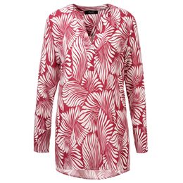 Aniston Selected Bluse Damen Gr&ouml;&szlig;e 4XL karminrot / wei&szlig;