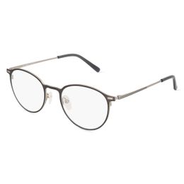 Fielmann BC 015 CL Brille Teenager | Fassung: Vollrand, Panto, Grau Gun