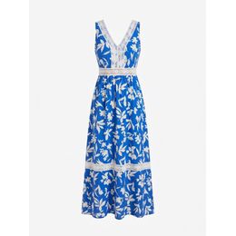 Cupshe Strandkleid 'Tropical print' Damen Gr&ouml;&szlig;e 40 blau