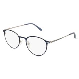 Fielmann BC 015 CL Brille Teenager | Fassung: Vollrand, Panto, Blau Gun