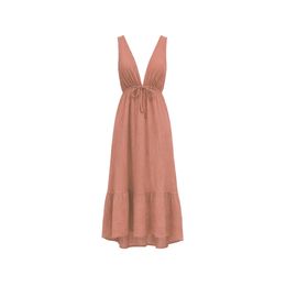 Haris Cotton Kleid 'Sleeveless Dress in Textured Cotton with Deep V Neck' Damen Gr&ouml;&szlig;e 34 pueblo Sommerkleid