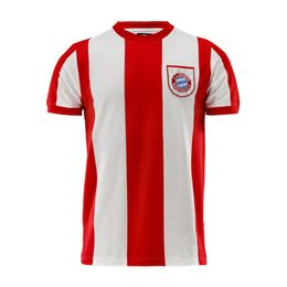 FC Bayern M&uuml;nchen Fc Bayern M&uuml;nchen Trikot 'FC Bayern M&uuml;nchen Retro Trikot 1971-72' Herren Gr&ouml;&szlig;e L rot / wei&szlig;