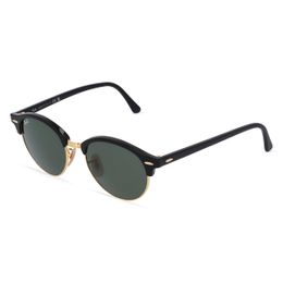 Ray-Ban RB4246 | Unisex-Sonnenbrille | Fassung: Vollrand, Rund, Acetat, Schwarz | Glasfarbe: Gr&uuml;n