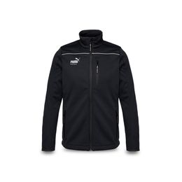 Puma Workwear Outdoor jacket 'Puma Workwear Essentials Softshelljacke' male size XS Black