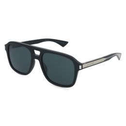SAINT LAURENT SL 881 | Unisex-Sonnenbrille | Fassung: Vollrand, Pilot, Acetat, Schwarz Kristall | Glasfarbe: Grau