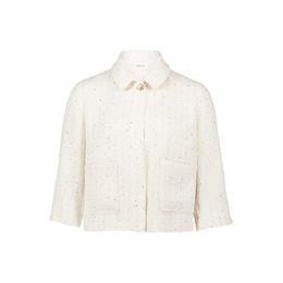 Cartoon Tweedblazer mit Taschen Damen Gr&ouml;&szlig;e 44 creme