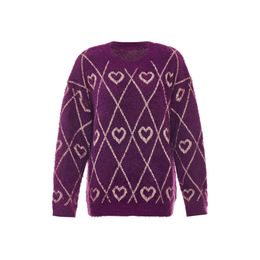 Ebeeza Pullover Damen Gr&ouml;&szlig;e M lavendel / wei&szlig;