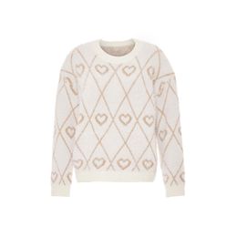 Ebeeza Pullover Damen Gr&ouml;&szlig;e M gold / wollwei&szlig;