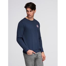 Ombre Sweatshirt male size M Dark blue / Red / White