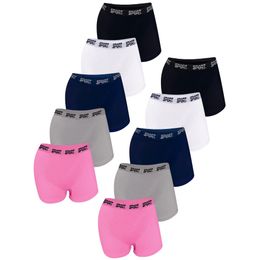 LOREZA Underpants 'M&auml;dchen Pantys Jasmin' girl size 158/170 Grey / Neon pink / Black / White