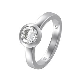 JETTE Ring Damen Gr&ouml;&szlig;e 57 silber / transparent