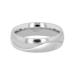 Akzent Ring 'Natural View, silberfarbig, langlebig' male size 64 Silver