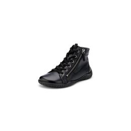 Peter Hahn Josef Seibel - Barfu&szlig;-Schn&uuml;r-Stiefelette Wynona, schwarz, Gr. 41 - Leder