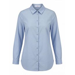 Emilia Lay - Long-Bluse, blau, Gr. 50 / XL - Baumwolle