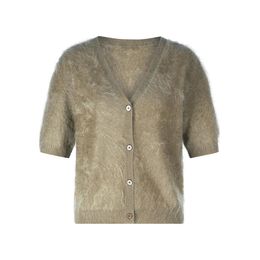 Peter Hahn - Strickjacke aus 100% Kaschmir, gr&uuml;n, Gr. 48 / XL - Kaschmir