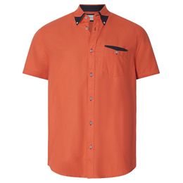 Babista Button Up Shirt 'Stefzite' male size 4XL Navy / Orange