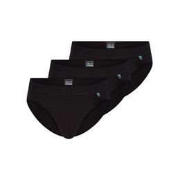 Schiesser Slip 'Long Life Cotton' Herren Gr&ouml;&szlig;e L schwarz