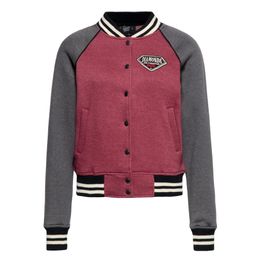 Queen Kerosin Between-Season Jacket 'Diamonds' female size L Bordeaux