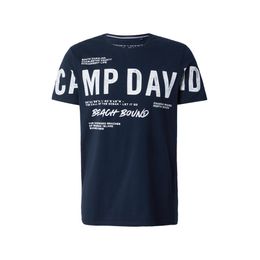 CAMP DAVID T-Shirt Herren Gr&ouml;&szlig;e XL navy / wei&szlig;