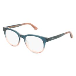 Calvin Klein CK24522 Brille Unisex | Fassung: Vollrand, Oval, Blau Braun