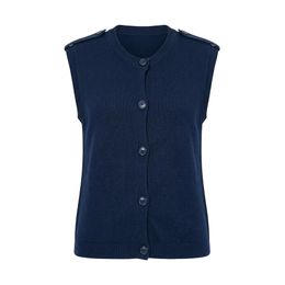 Ulla Popken Vest female size XXL/XXXL marine blue