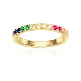 EASTSIDE Ring Damen Gr&ouml;&szlig;e 58 blau / goldgelb / gr&uuml;n / pink / wei&szlig;