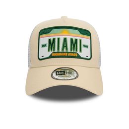 New Era Cap '9FORTY Trucker Miami Patch' male size 54/64 Light beige