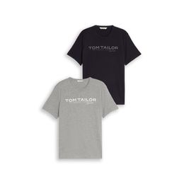 Tom Tailor T-Shirt Herren Gr&ouml;&szlig;e XXL grau / hellgrau / schwarz / wei&szlig;