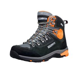 GUGGEN Mountain Schn&uuml;rboots Herren Gr&ouml;&szlig;e 46 hellorange / schwarz
