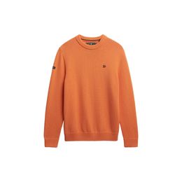 Superdry & Co Pullover Herren Gr&ouml;&szlig;e L orange / schwarz