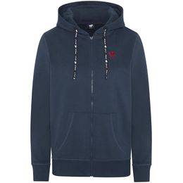 POLO SYLT Sweatjacke Damen Gr&ouml;&szlig;e L dunkelblau / gelb / rot