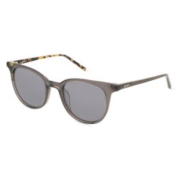 DKNY DK507S | Damen-Sonnenbrille | Fassung: Vollrand, Rund, Metall, Grau | Glasfarbe: Grau