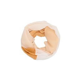 s.Oliver Schal Damen Gr&ouml;&szlig;e 1 camel / apricot / wei&szlig;