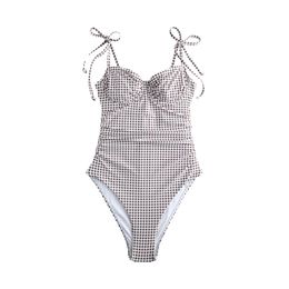 next Swimsuit female size M/L Chocolate / White