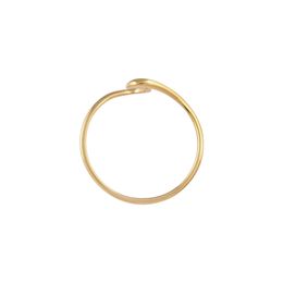 Elli Premium Ring ' Wellen ' Damen Gr&ouml;&szlig;e 52 gold