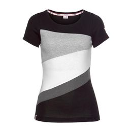 Kangaroos T-Shirt Damen Gr&ouml;&szlig;e XS basaltgrau / graumeliert / schwarz / wei&szlig;