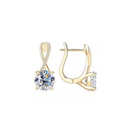 Rougemont Jewellery Ohrringe 'Luxuri&ouml;se Moissanit Creolen Ohrringe mit Echteheitszertifikat' Damen Gr&ouml;&szlig;e One Size silber