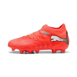 Puma Fu&szlig;ballschuhe 'Future 9 Pro' Jungen Gr&ouml;&szlig;e 34.5 neonrot / schwarz / silber